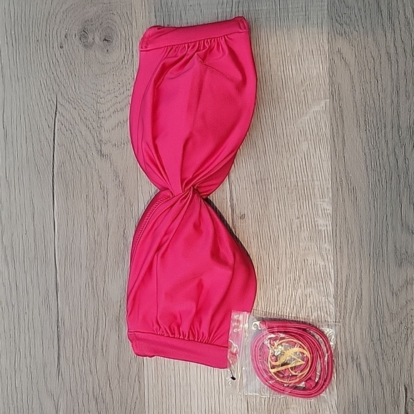 Victoria's Secret | Swim | Victorias Secret Pink Twist Bandeau Bikini ...